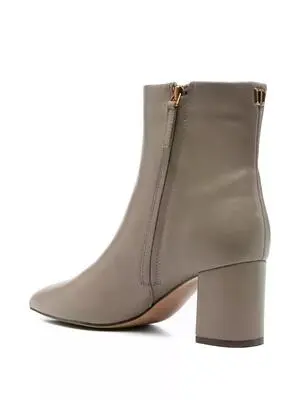 TWINSET Pointed-toe Leather Ankle Boots