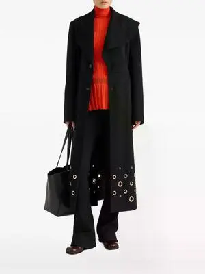 Proenza Schouler Alix Coat In Compact Melton Wool