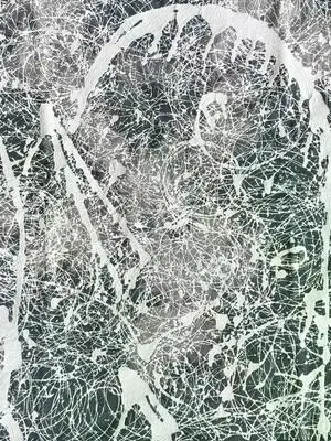 GALLERY DEPT. Paint-splatter Bleached T-shirt