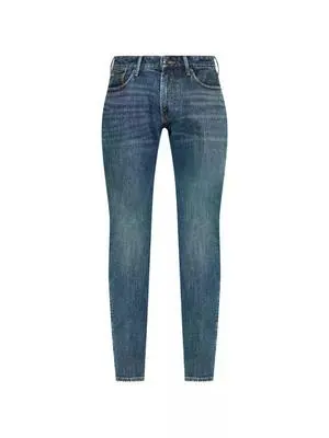 Emporio Armani Faded Slim-fit Jeans