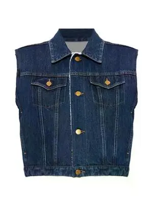 JIL SANDER Denim Vest - Blue