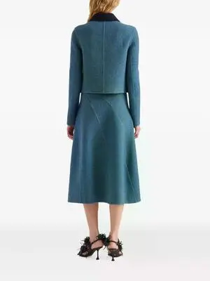Proenza Schouler Gaelle Skirt In Double Face Melange Outerwear