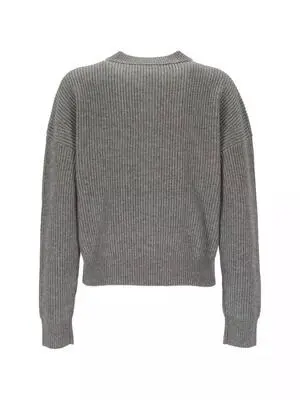 Max Mara Ribbed-knit Zip-up Cardigan