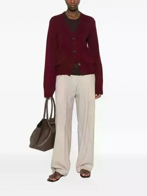 LISA YANG Danni V-neck Cardigan - Red