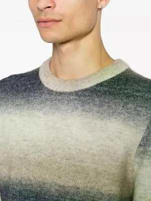SAMSOE SAMSOE Gradient-effect Striped Sweater