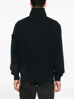 Stone Island Quarter-zip Logo-patch Sweater