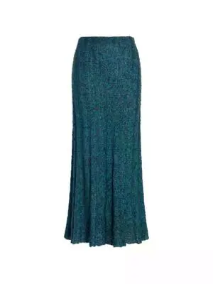 Proenza Schouler Joelle Skirt In Looped Mohair - Blue