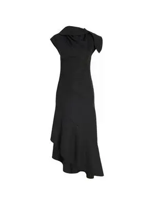 Proenza Schouler Elodine Dress In Tropical Wool