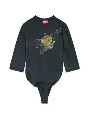 DIESEL® T-shirt Bodysuit With Concert Graphics