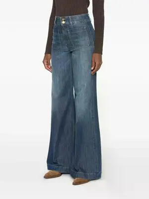 Seafarer Patch-pocket Wide-leg Jeans
