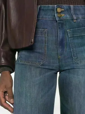 Seafarer Patch-pocket Wide-leg Jeans