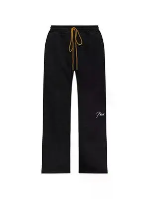 Rhude Classique Logo-embroidered Wide-leg Track Pants