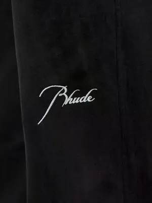 Rhude Classique Logo-embroidered Wide-leg Track Pants