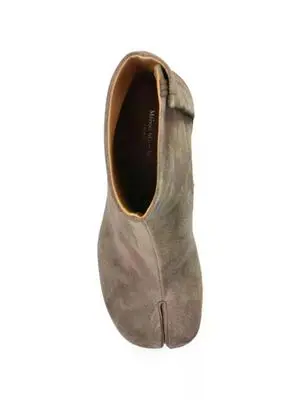 MAISON MARGIELA Suede Heeled Ankle Boots With ‘tabi’ Cut-out
