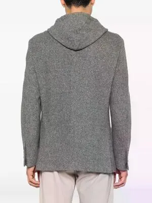 Eleventy Hooded Single-breasted Jacket