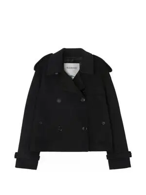 Burberry Cropped Cashmere Mayfair Trench Jacket