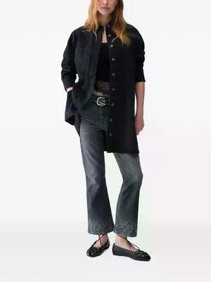 Liu Jo Embroidered Denim Shirt Dress