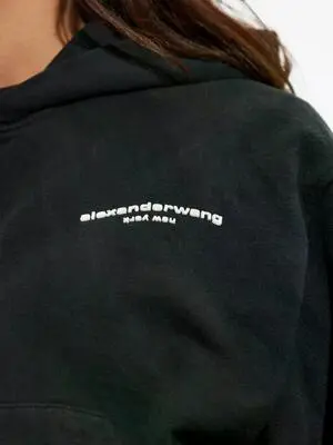 Alexander Wang Logo-print Zip-up Hoodie