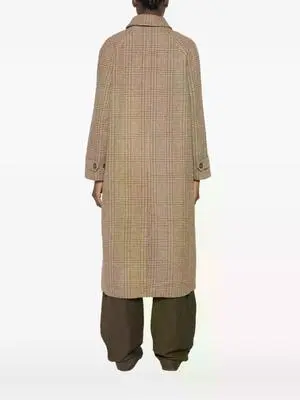 JCSOPHIE Panna Check-pattern Raglan-sleeve Coat