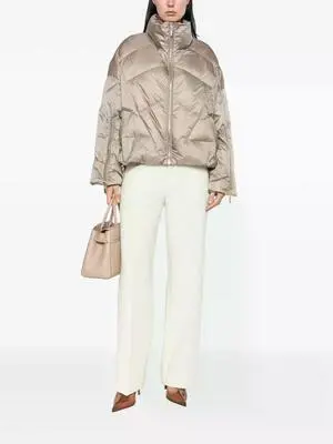 TWINSET Quilted Puffer Coat With High Neck