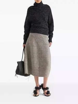 Proenza Schouler Abie Sweater In Donegal Knit - Black