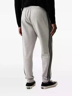 Adidas Logo-embroidered Stripe-detail Track Pants
