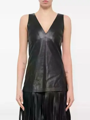 Neil Barrett Fringe-trim Leather Mini Dress
