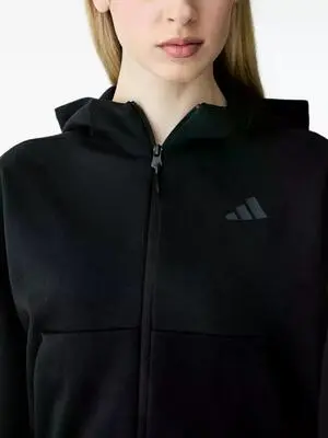 Adidas Logo-print Zip-up Hoodie