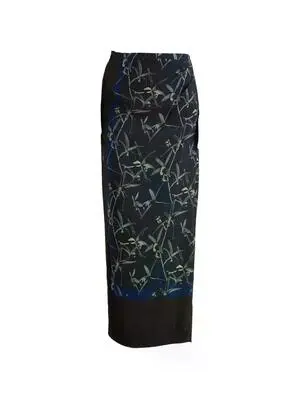 Proenza Schouler Anais Skirt In Printed Stretch Cady