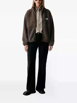 American Vintage Hoktown Fleece-texture Zip-up Jacket