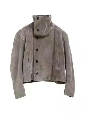 Rick Owens High-neck Buttoned Jacket