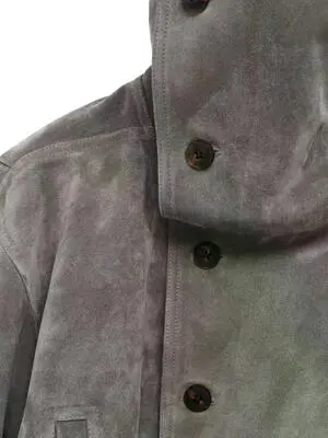 Rick Owens High-neck Buttoned Jacket