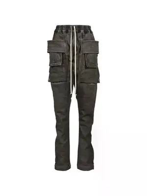 Rick Owens Creatch Multi-pocket Drawstring Drop-crotch Trousers - Brown