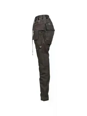 Rick Owens Creatch Multi-pocket Drawstring Drop-crotch Trousers