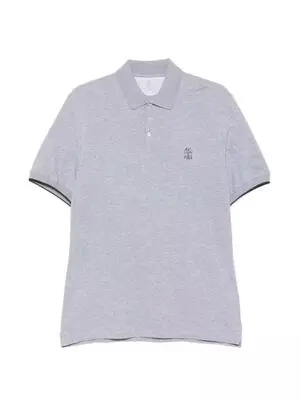 Brunello Cucinelli Cotton Piqué Polo Shirt With Logo