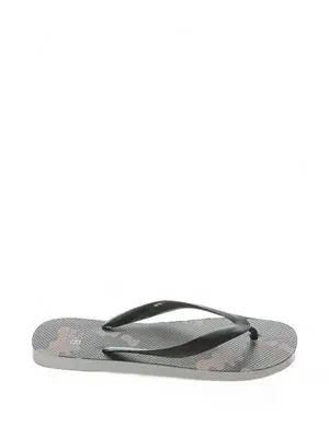 MC2 SAINT BARTH Tommy Camouflage-print Flip-flops - Black