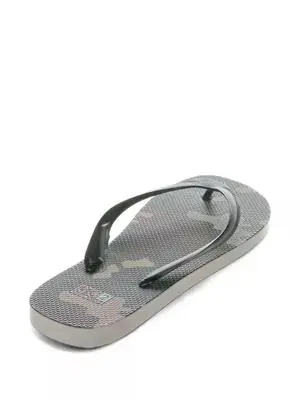 MC2 SAINT BARTH Tommy Camouflage-print Flip-flops - Black