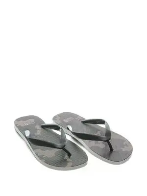 MC2 SAINT BARTH Tommy Camouflage-print Flip-flops - Black