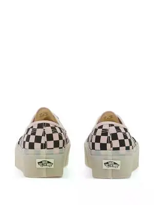 VANS Checkerboard-print Platform Sneakers