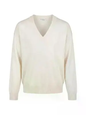 Brunello Cucinelli V-neck Cashmere Sweater - Neutrals