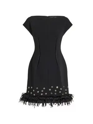 Proenza Schouler Grazziela Dress In Matte Double Crepe - Black