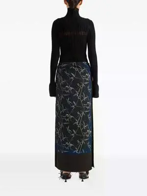 Proenza Schouler Rosario Textured Merino Wool Turtleneck - Black