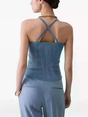 Liu Jo Cross-back Knit Top - Blue