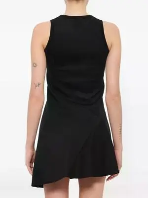 Neil Barrett Asymmetric Jacquard-panel Mini Dress