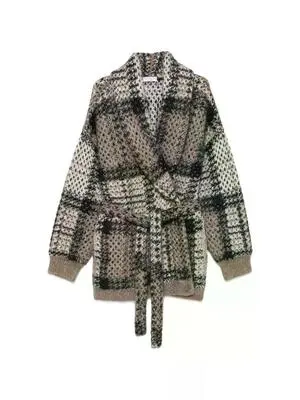 Brunello Cucinelli Sequin-embellished Checked Cardigan