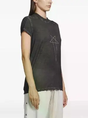 Rick Owens Small Level Pentagram-print T-shirt