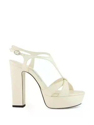JIMMY CHOO Kesia Platform Sandals - Neutrals