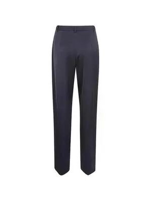 Emporio Armani Pleated Satin-finish Trousers