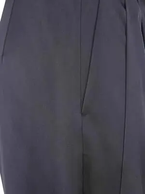 Emporio Armani Pleated Satin-finish Trousers