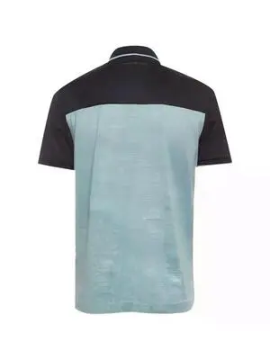 BOSS Phillipson Color-blocked Logo-print Polo Shirt - Blue
